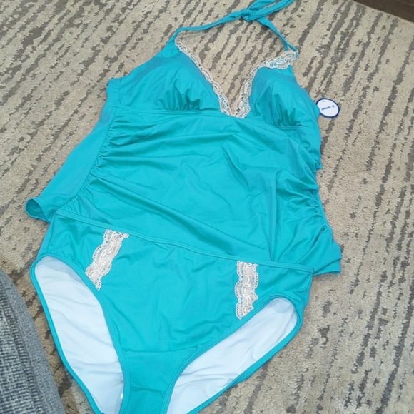 Swimsuits For All | Swim | Nwt Swimsuits For All Tankini Top And Bikini ...